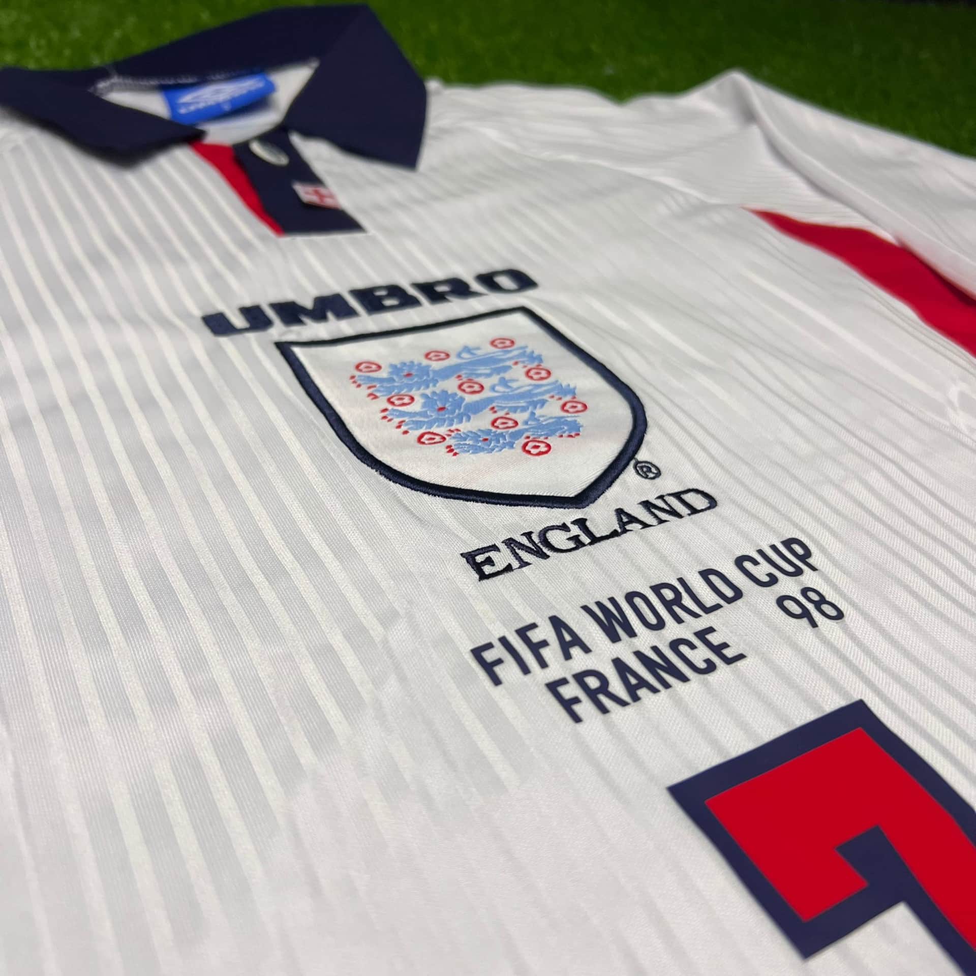 vamos|England 1998 Home Beckham Long-sleeve